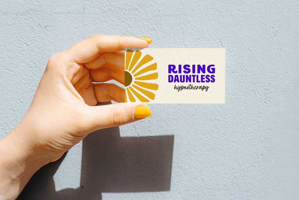 Rising Dauntless Hypnotherapy Logo & Branding Design | Incandescent ...