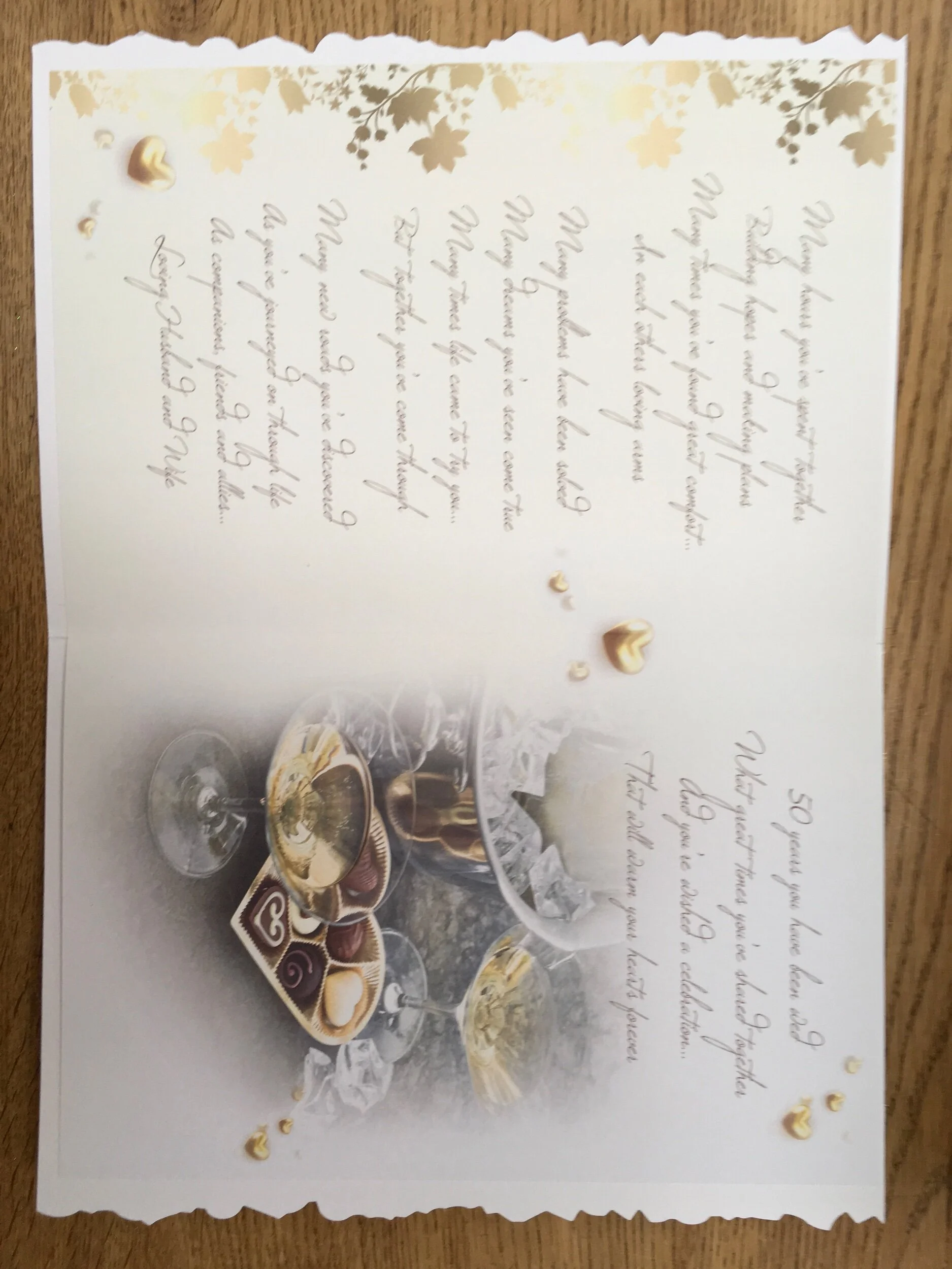 Brother and Sister in Law Golden Anniversary card — Special Thoughts