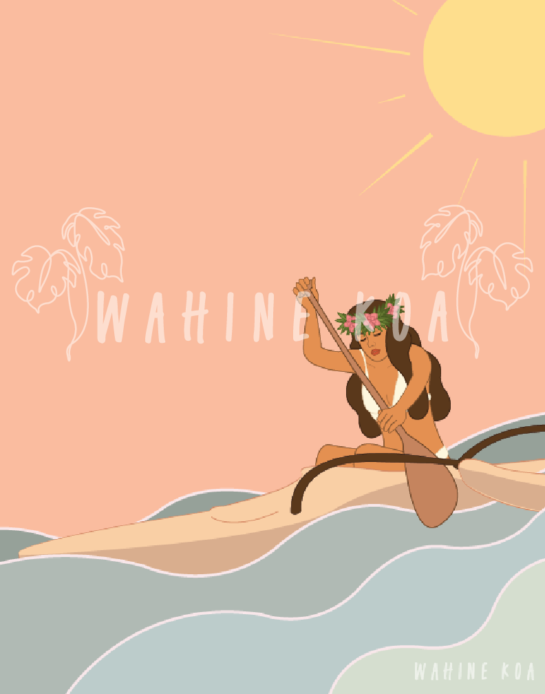 "The Royal Wahine" Print — Wahine Koa