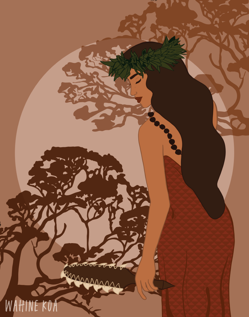 "The Royal Wahine" Print — Wahine Koa