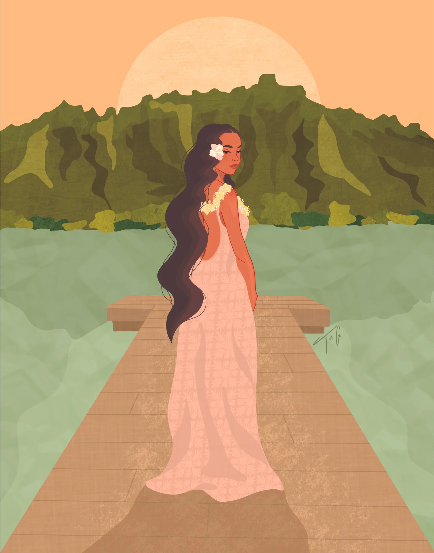 "The Royal Wahine" Print — Wahine Koa