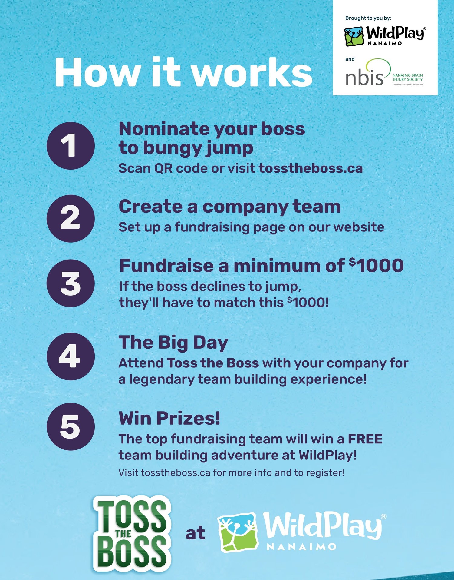 Here’s how you and your co-workers can ‘Toss the Boss’ at WildPlay this ...