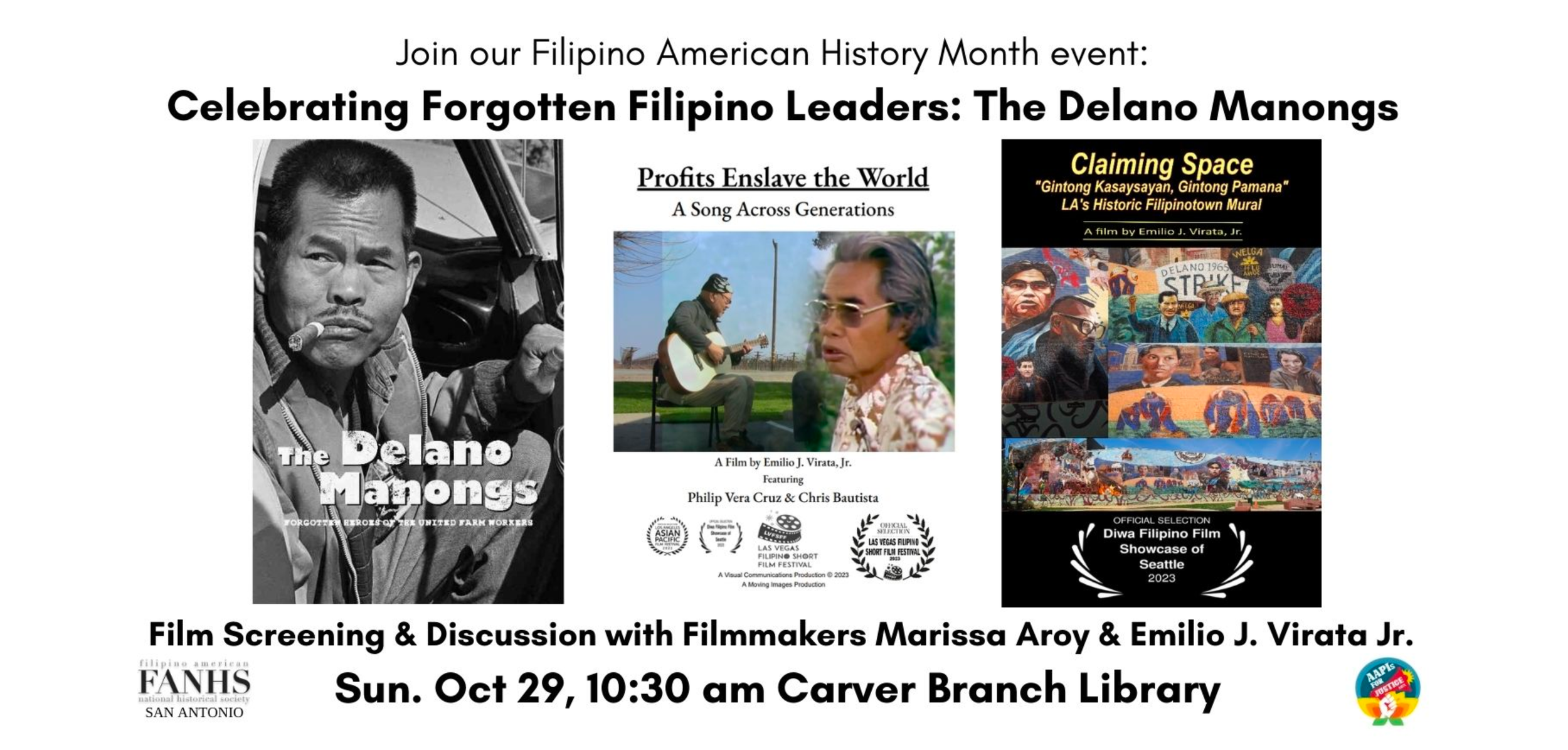 Honoring Forgotten Filipino Leaders: Delano Manongs Film Event in San ...