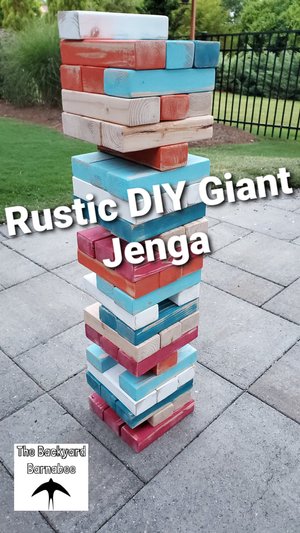 DIY Backyard Giant Jenga — The Backyard Barnabee