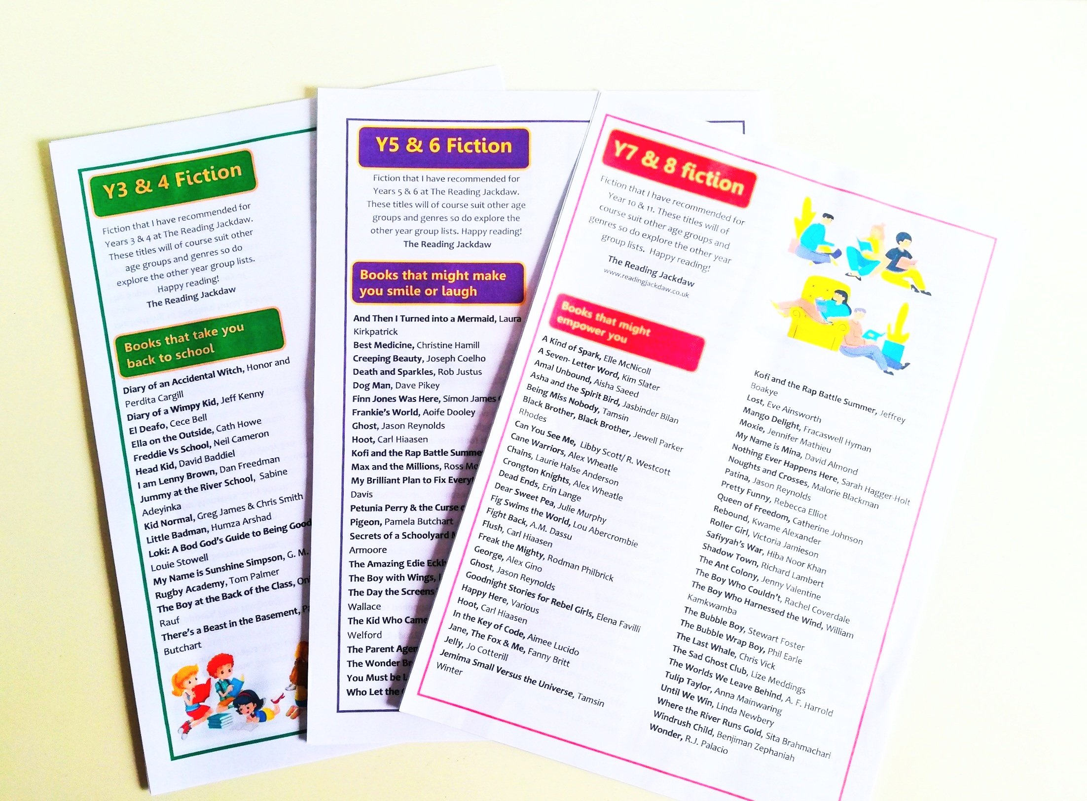 Free Reading Lists — The Reading Jackdaw