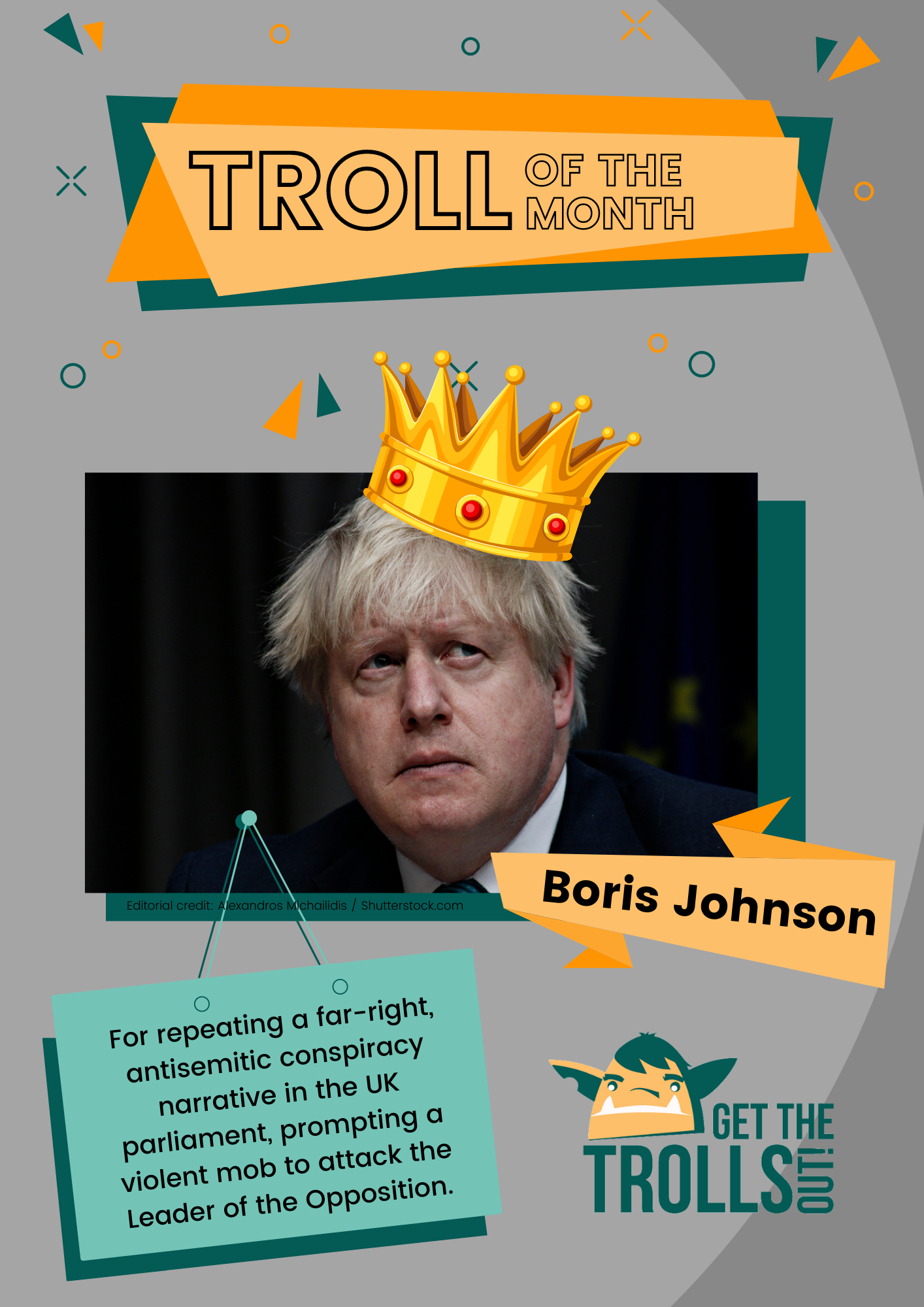 Boris Johnson - Troll of the Month — Get The Trolls Out