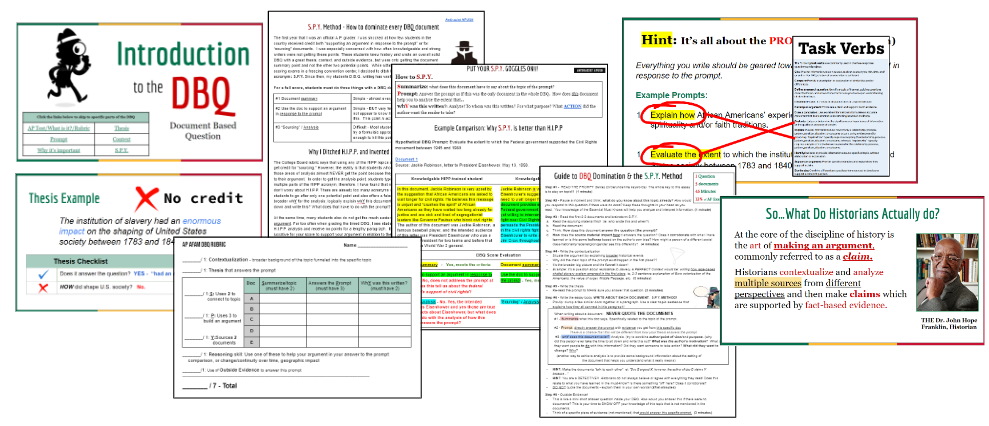 Topic 1 Intro to the DBQ and S.P.Y. — Empowering Histories