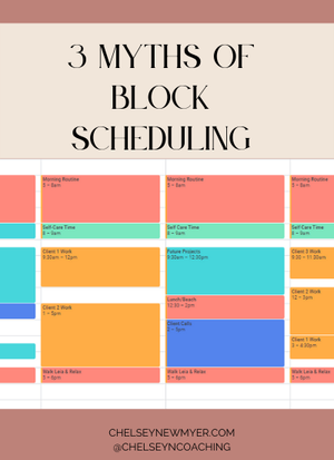 Three Myths of Block Scheduling — Chelsey Newmyer