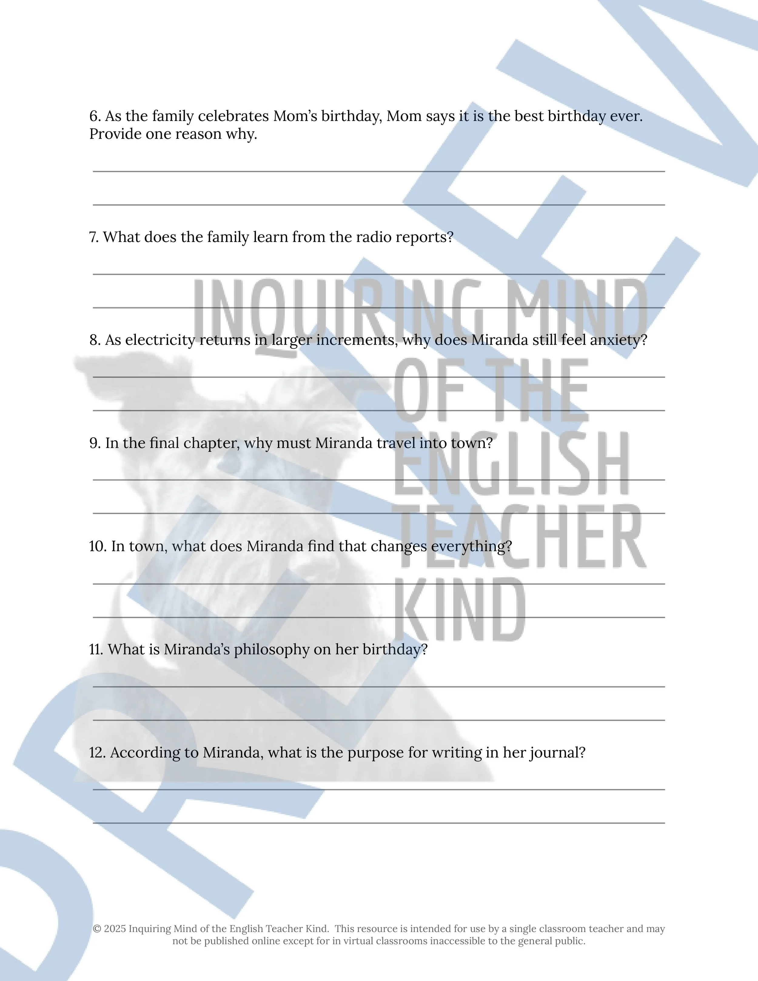 Life As We Knew It by Susan Beth Pfeffer Quiz and Answer Key Bundle ...