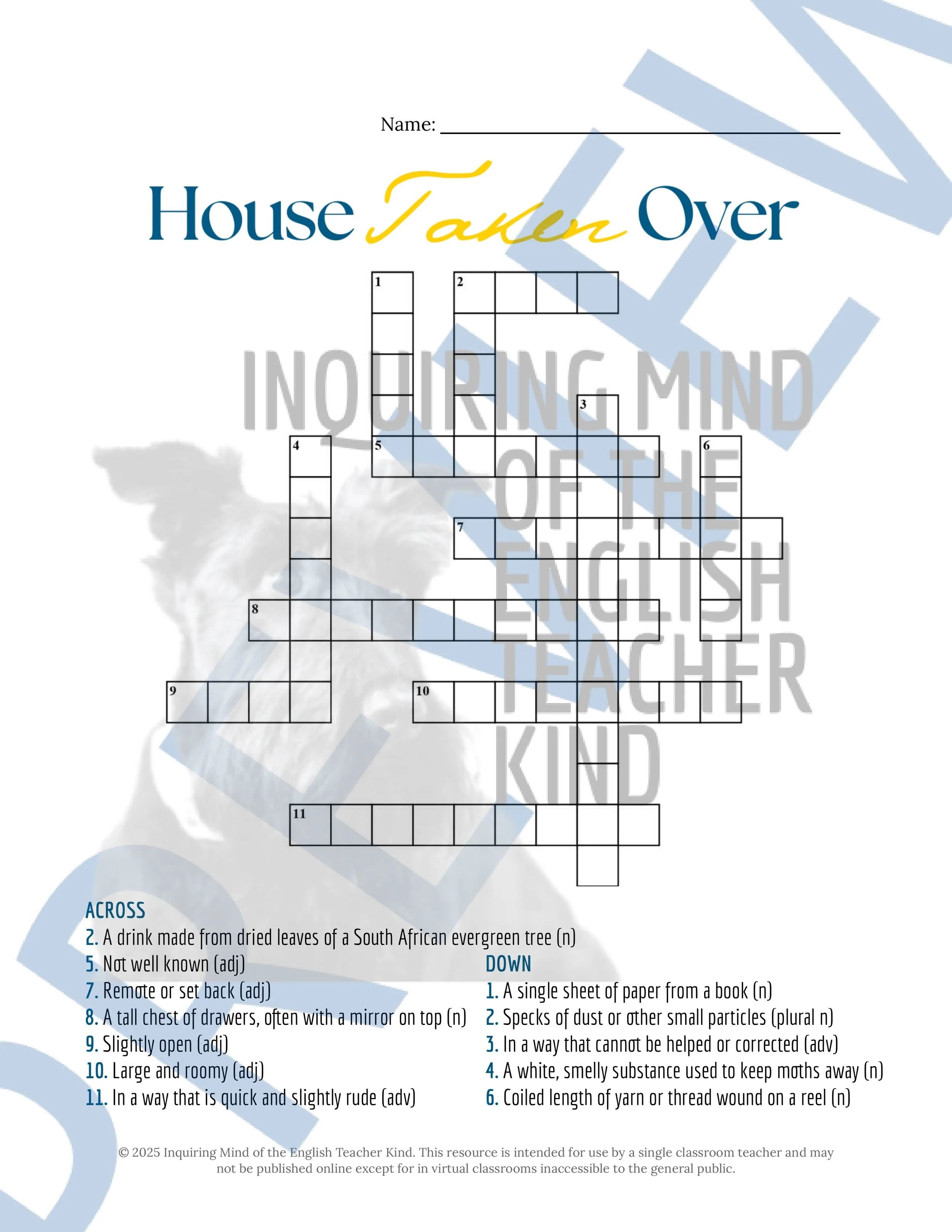 "House Taken Over" by Julio Cortázar Quiz, Analysis Worksheet, and ...