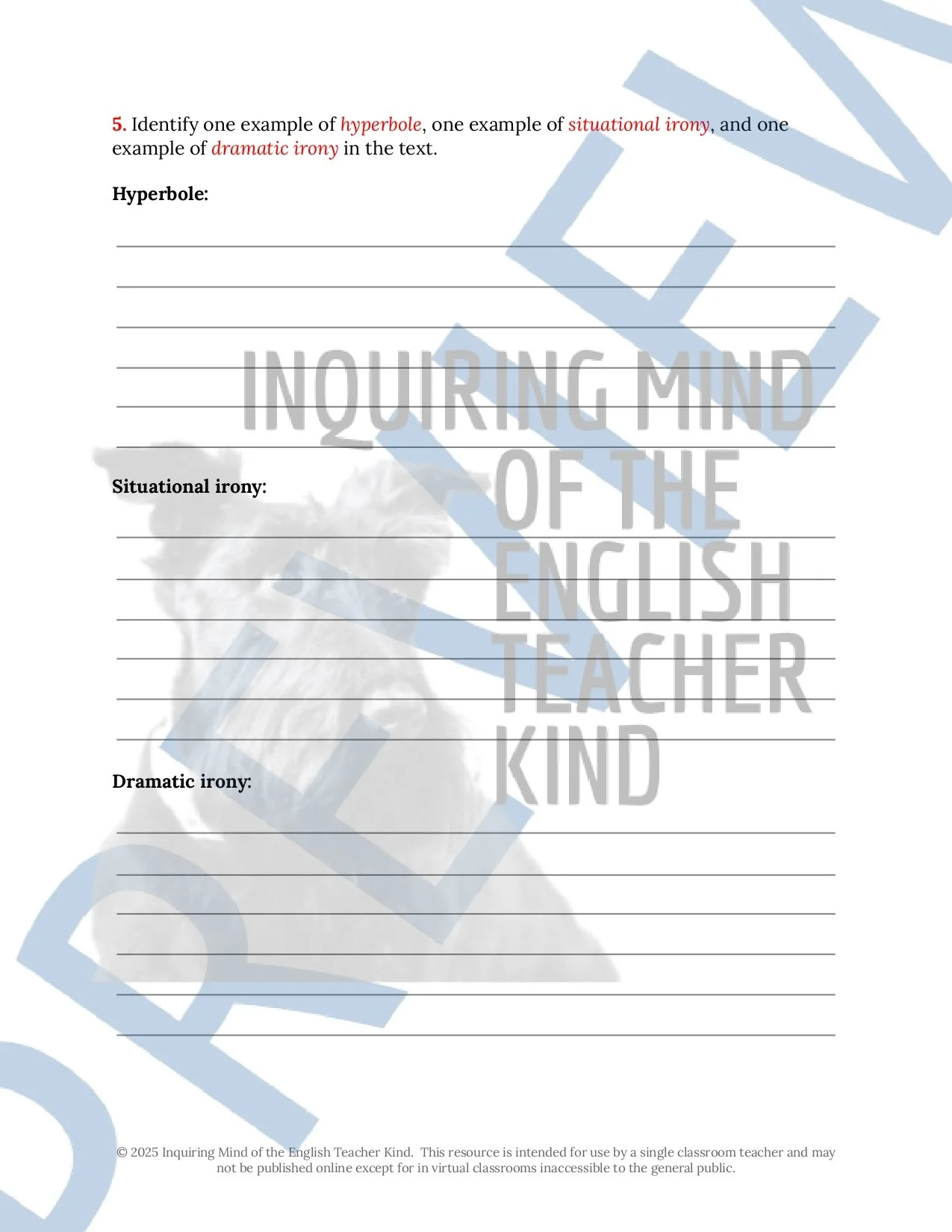 "Thank You, Ma'am" by Langston Hughes Craft Analysis Activity ...