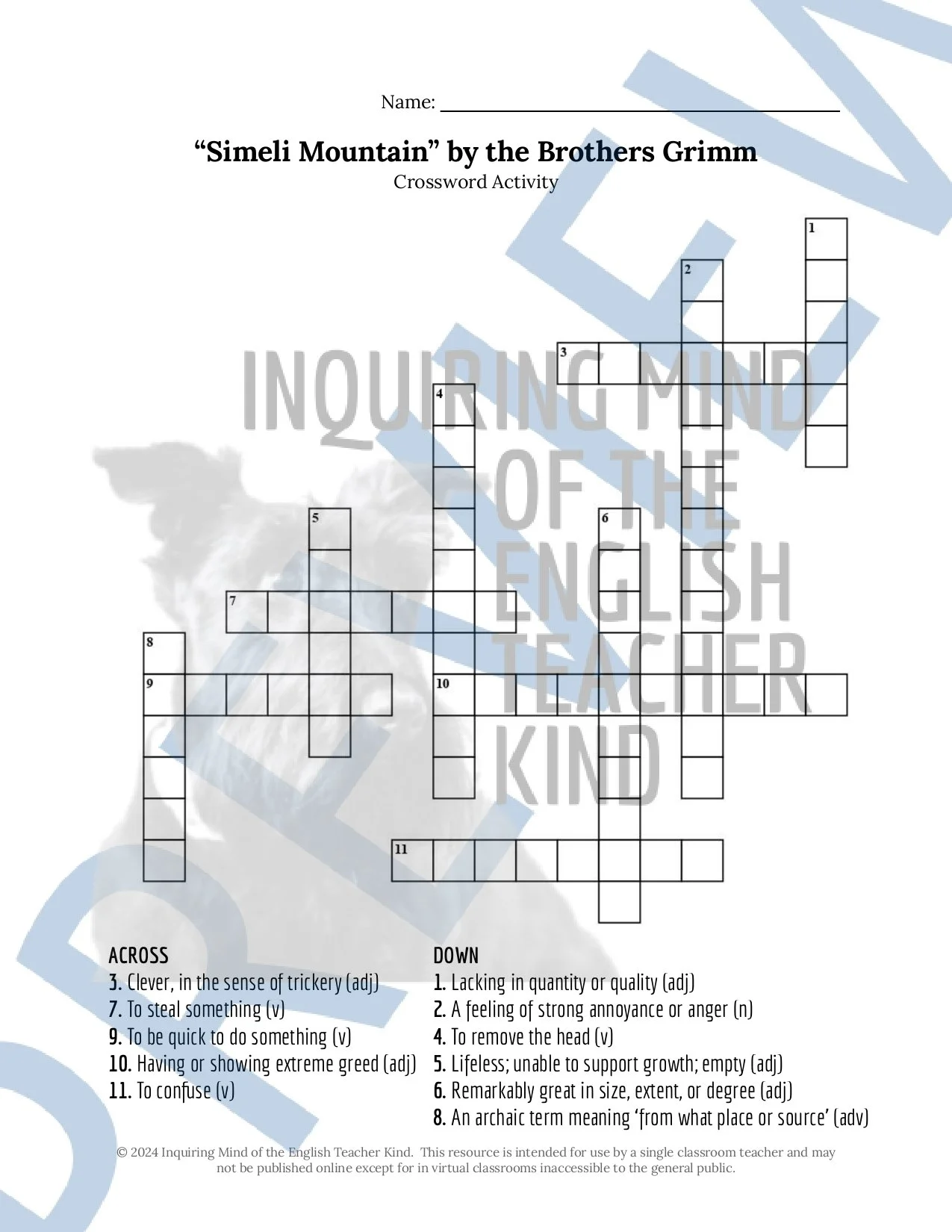 "Simeli Mountain" Quiz, Close Reading Worksheet, and Vocabulary Games ...