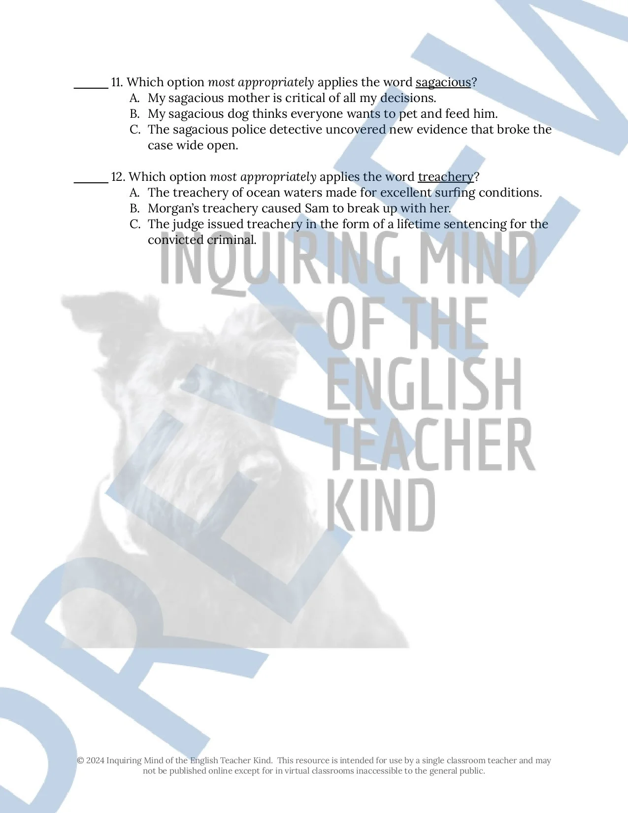 "The Sparrow and His Four Children" Quiz, Close Reading, and Vocabulary ...