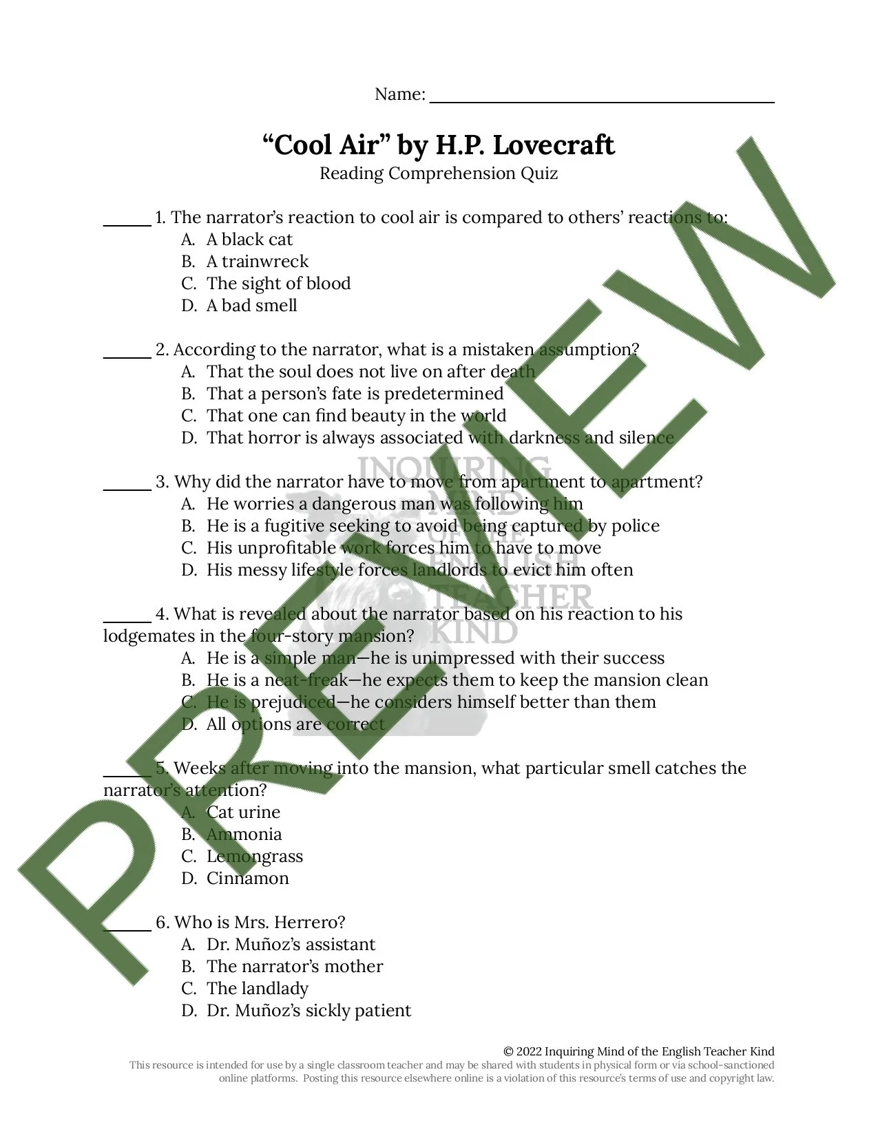 Brave New World by Aldous Huxley Quiz and Answer Key Bundle — Inquiring ...