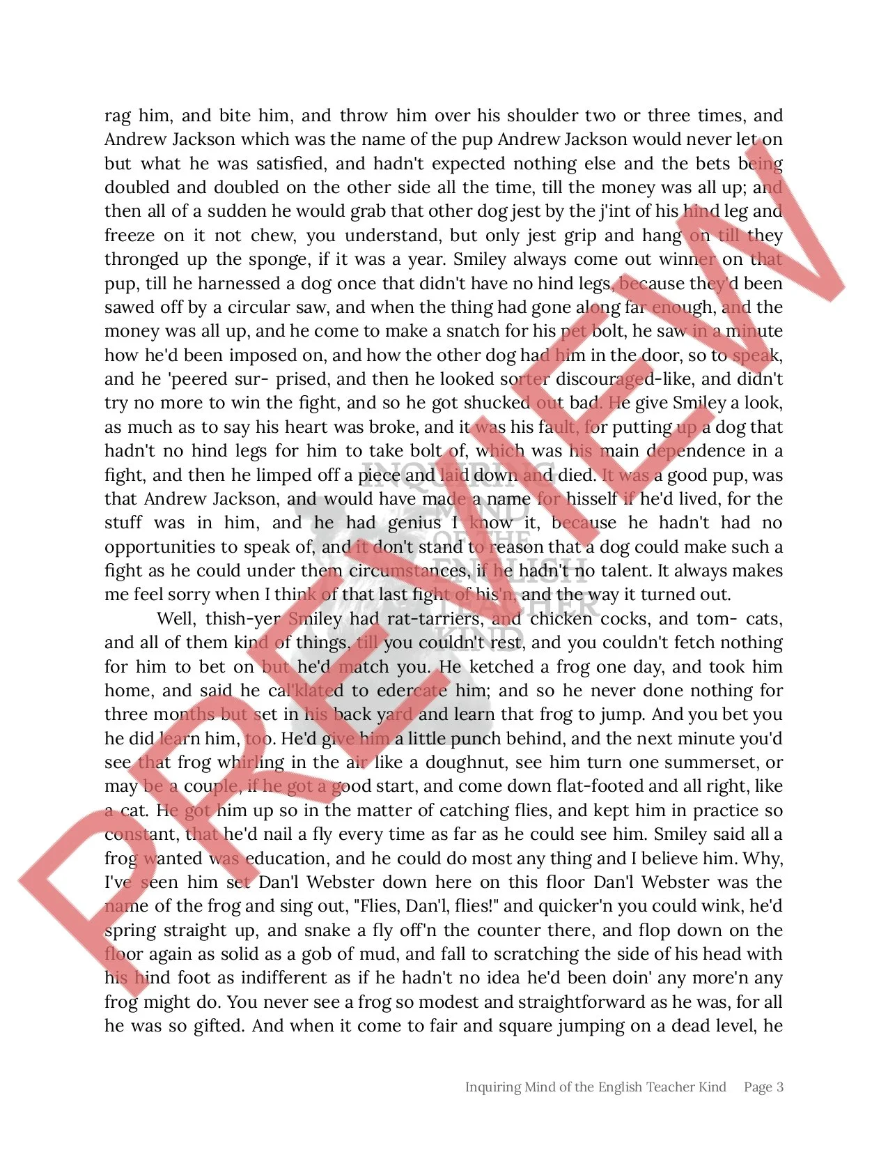 Craft Analysis Activities — Teaching Resources — Inquiring Mind of the ...