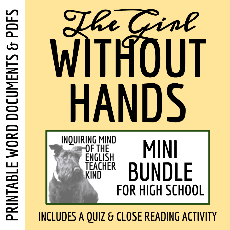"The Girl Without Hands" by the Brothers Grimm Quiz and Close Reading ...