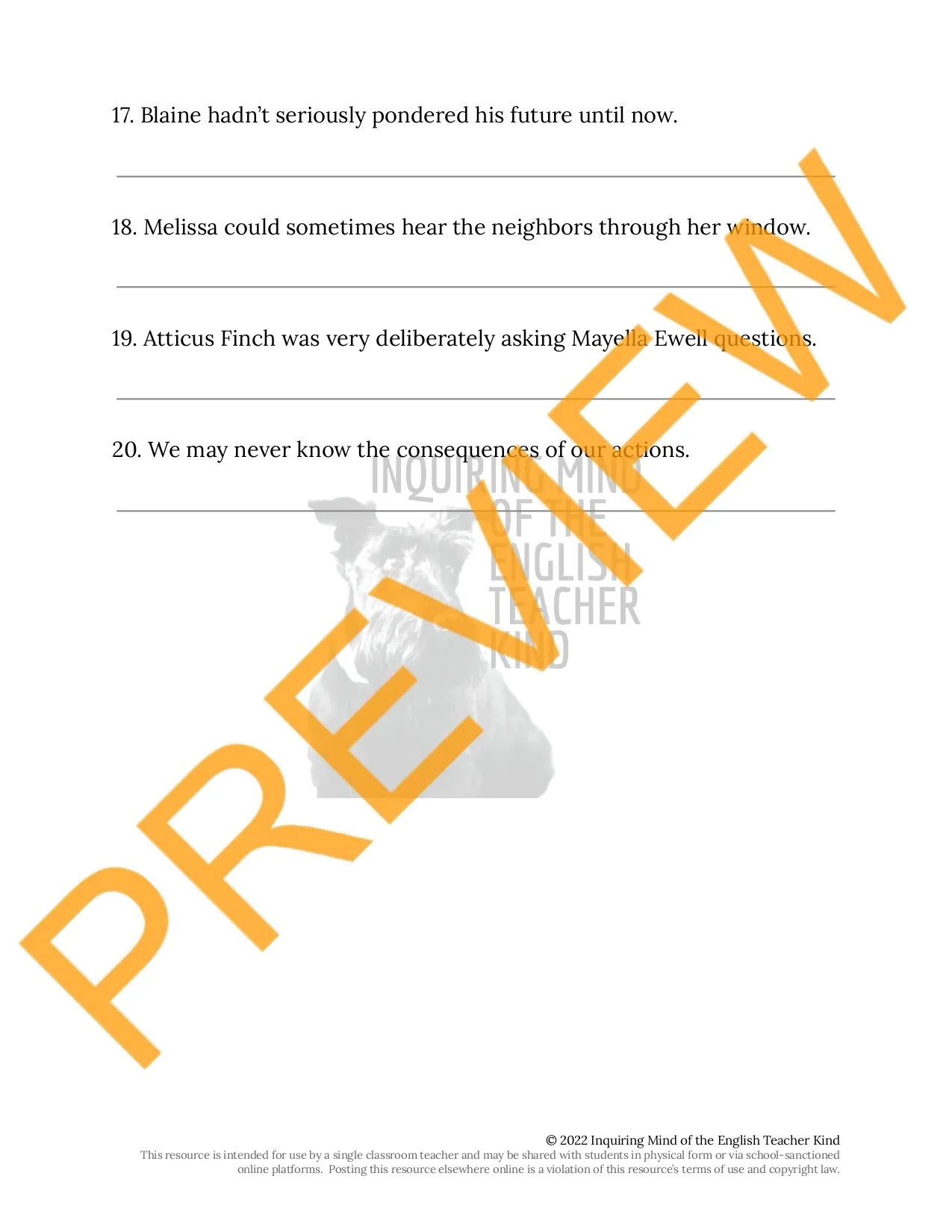 Grammar Worksheet on Main Verbs and Helping Verbs for Middle School and ...