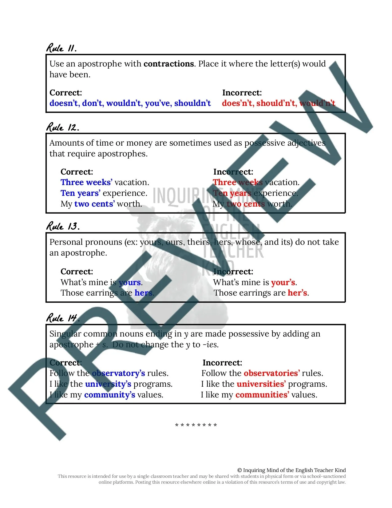 Grammar Practice Worksheet on Misplaced and Dangling Modifiers for High ...