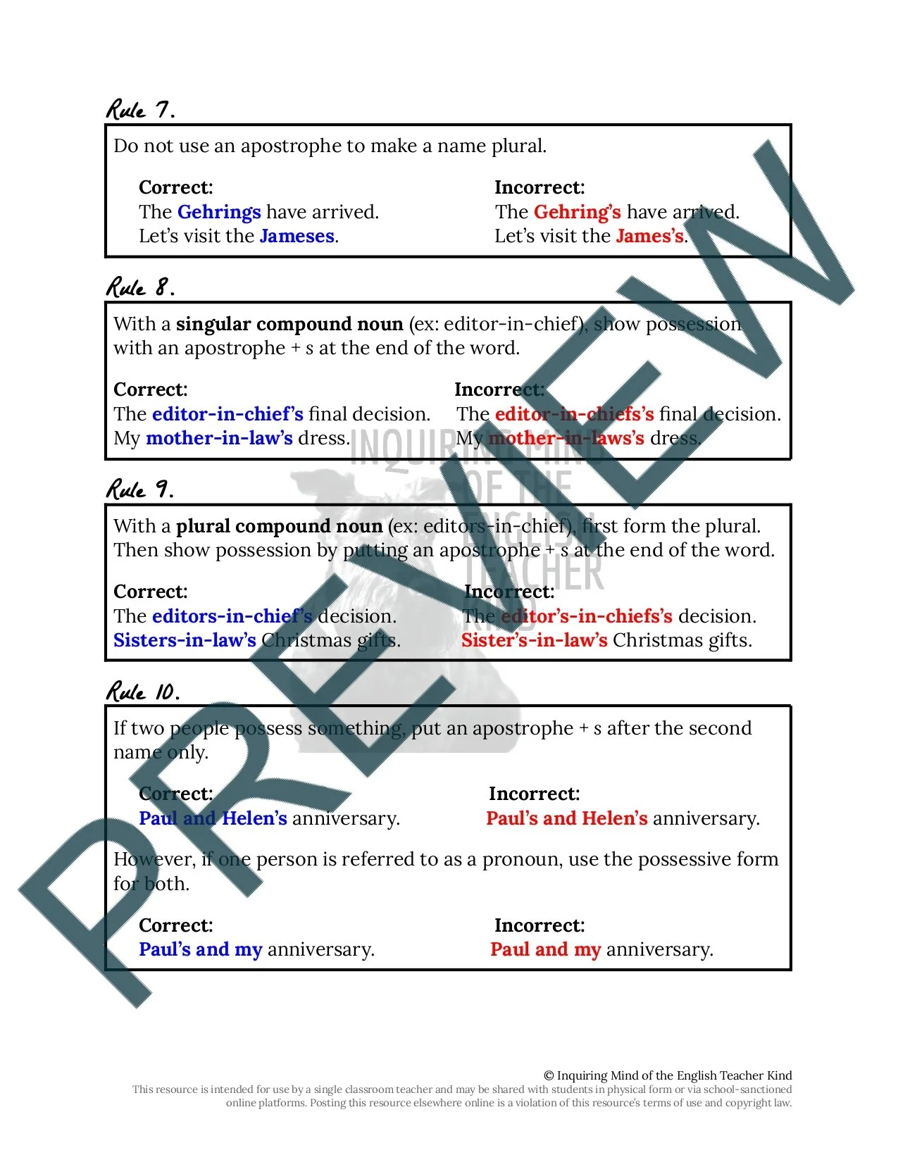 Grammar Practice Worksheet on Misplaced and Dangling Modifiers for High ...