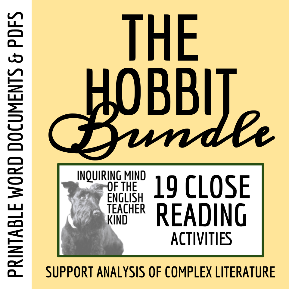 The Hobbit Close Reading Worksheets Bundle with Answer Keys — Inquiring ...