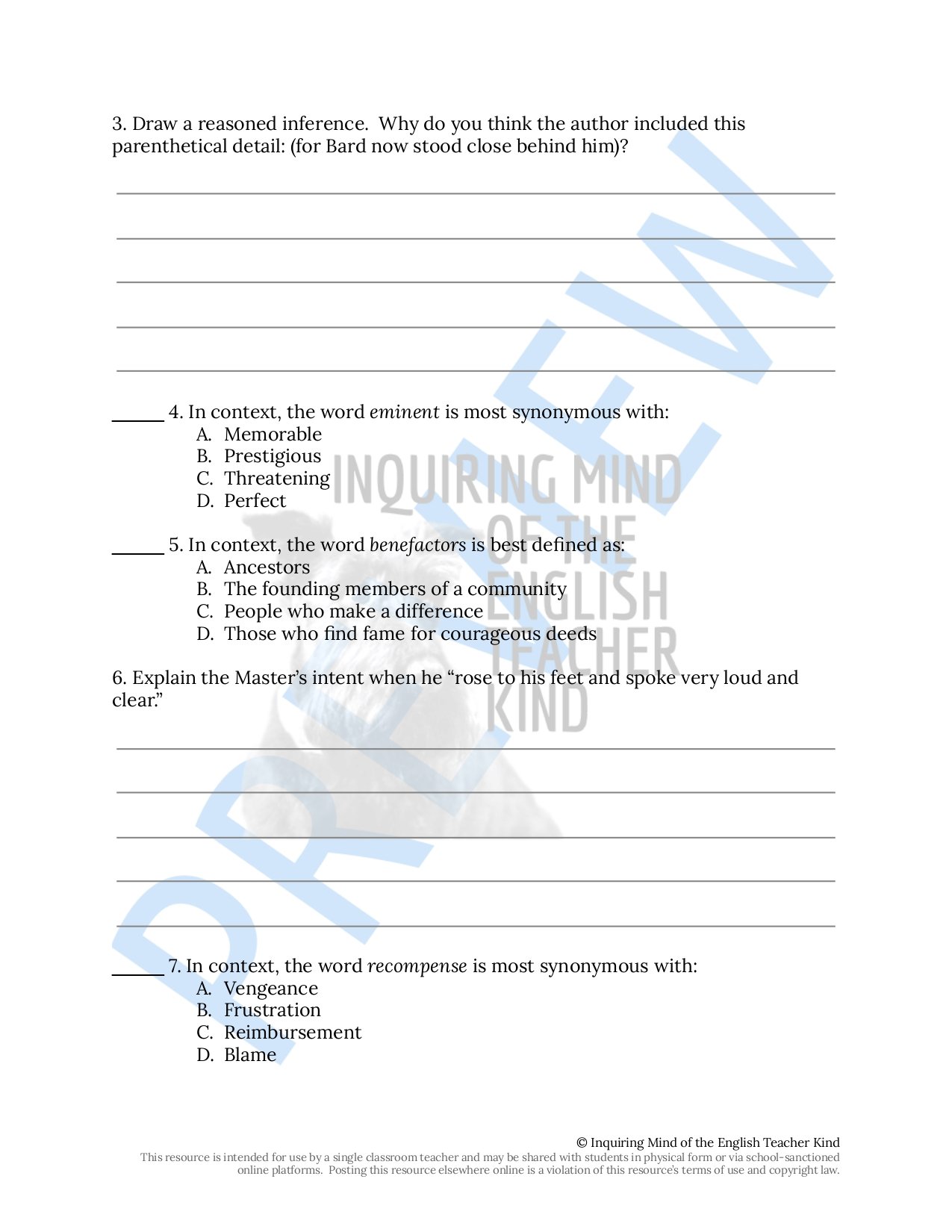 The Hobbit Close Reading Worksheets Bundle with Answer Keys — Inquiring ...