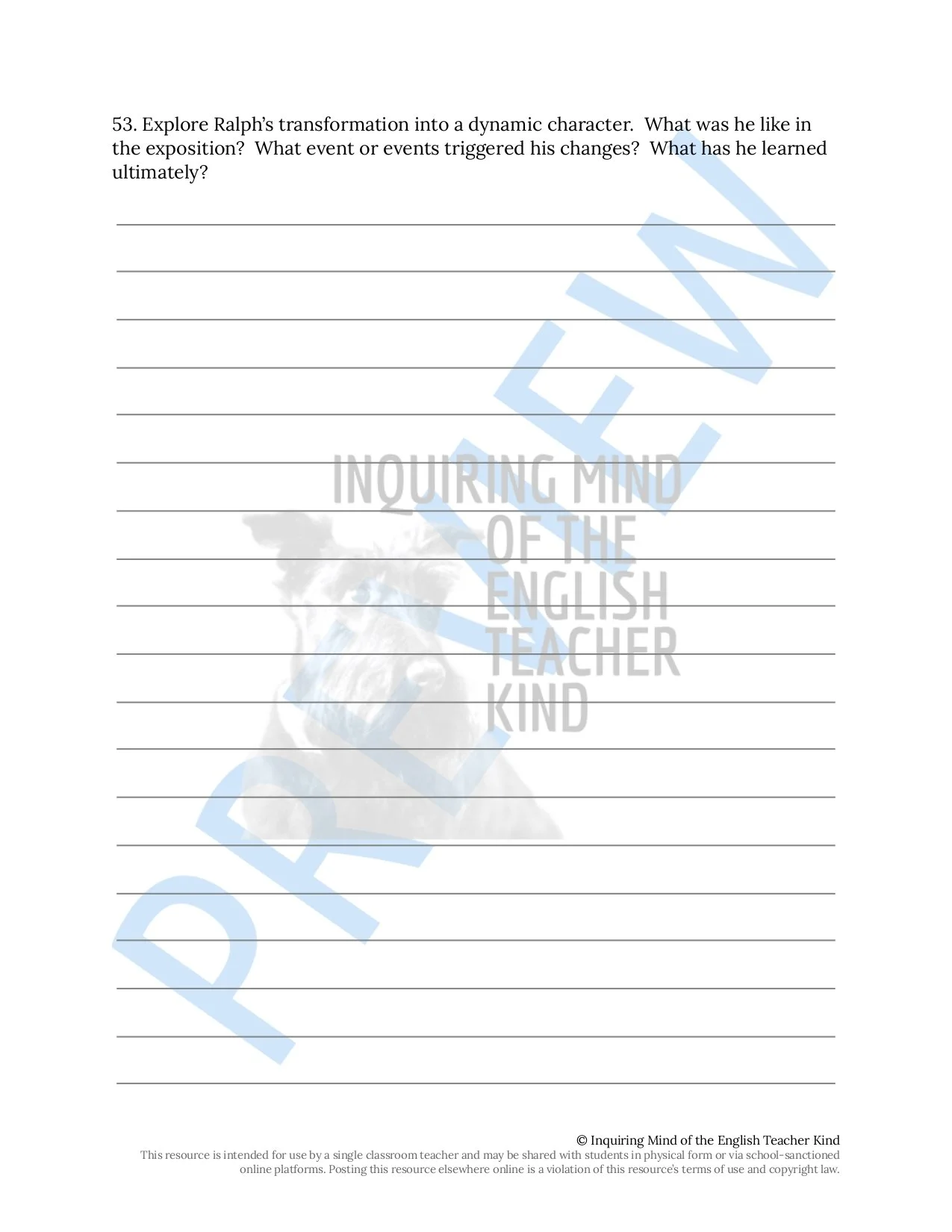 Lord of the Flies Test and Answer Key for High School — Inquiring Mind ...