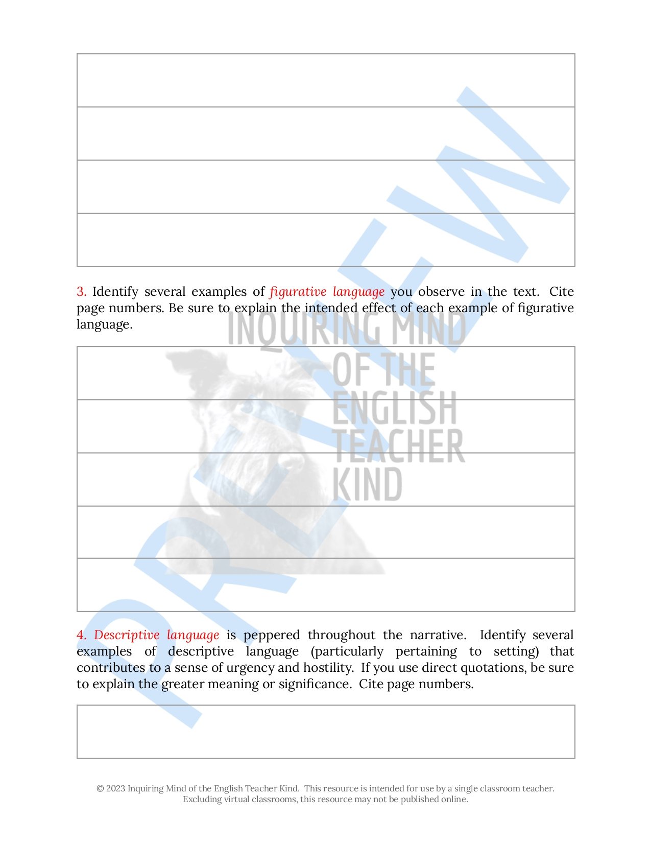 Craft Analysis Activities — Teaching Resources — Inquiring Mind of the ...