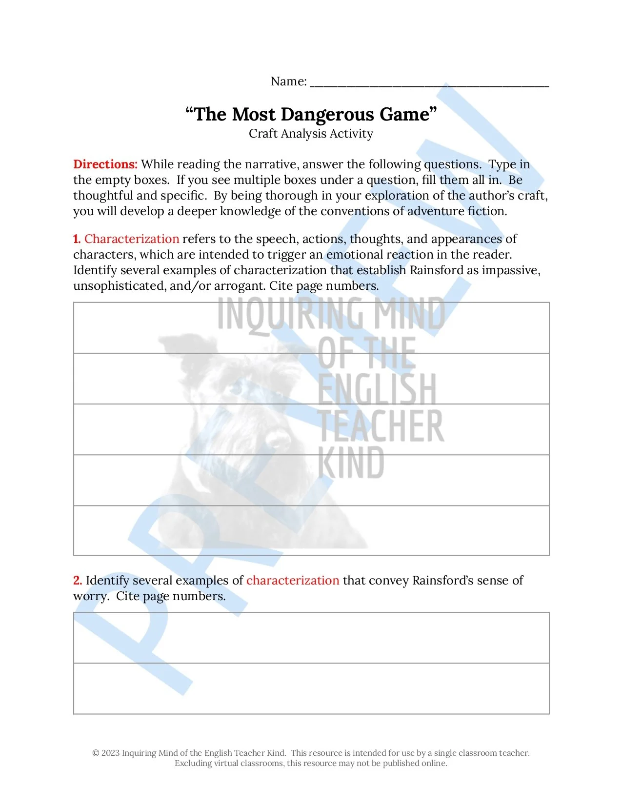 Grammar Worksheet on Loaded Language with Answer Key — Inquiring Mind ...