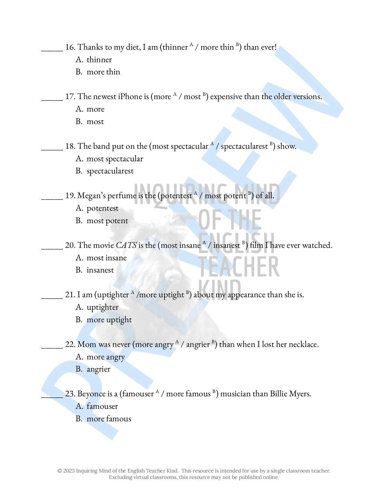 High School Grammar Review Worksheets Bundle for Middle and High School ...
