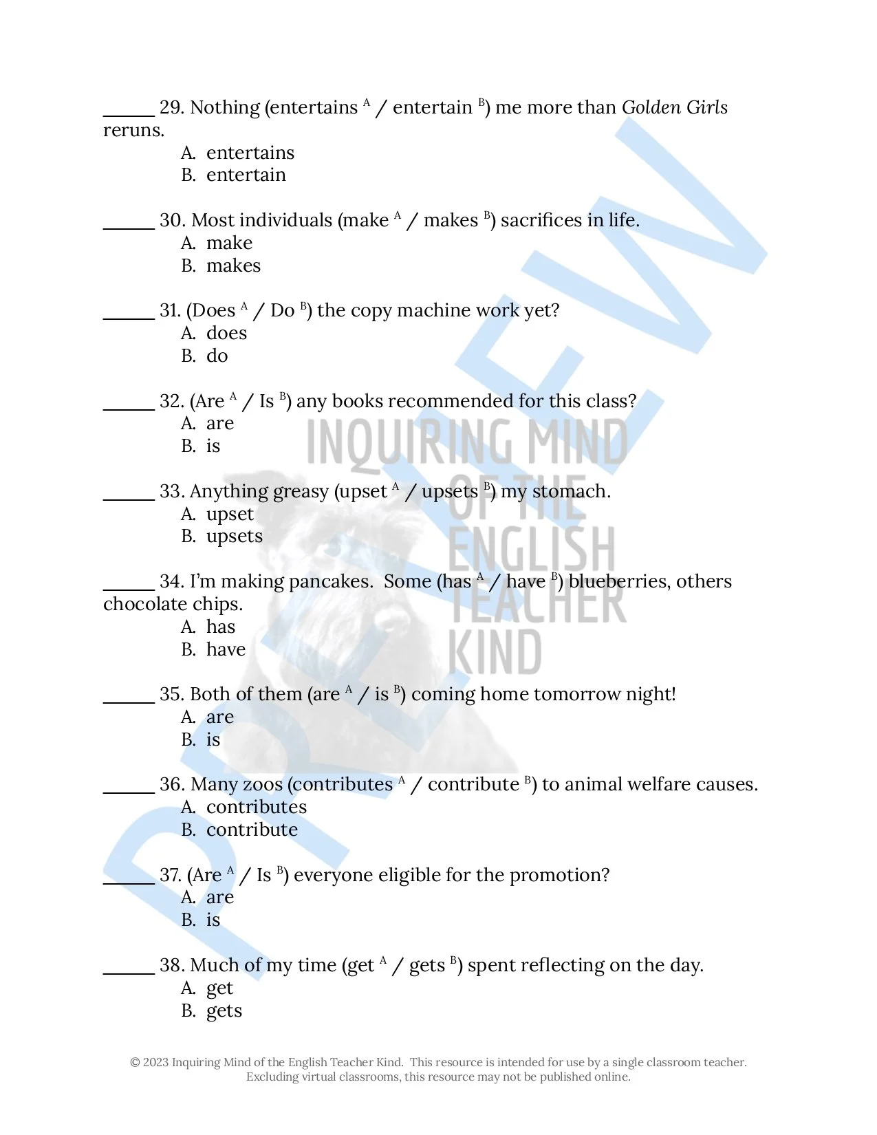High School Grammar Review Worksheets Bundle for Middle and High School ...