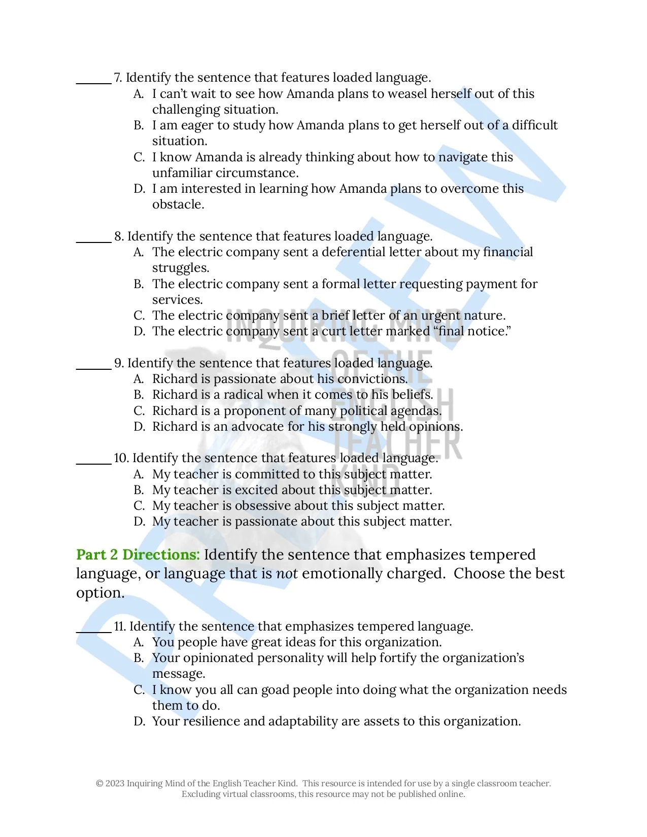 High School Grammar Review Worksheets Bundle for Middle and High School ...