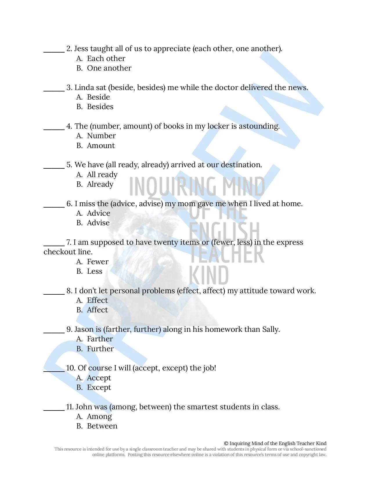 High School Grammar Review Worksheets Bundle for Middle and High School ...