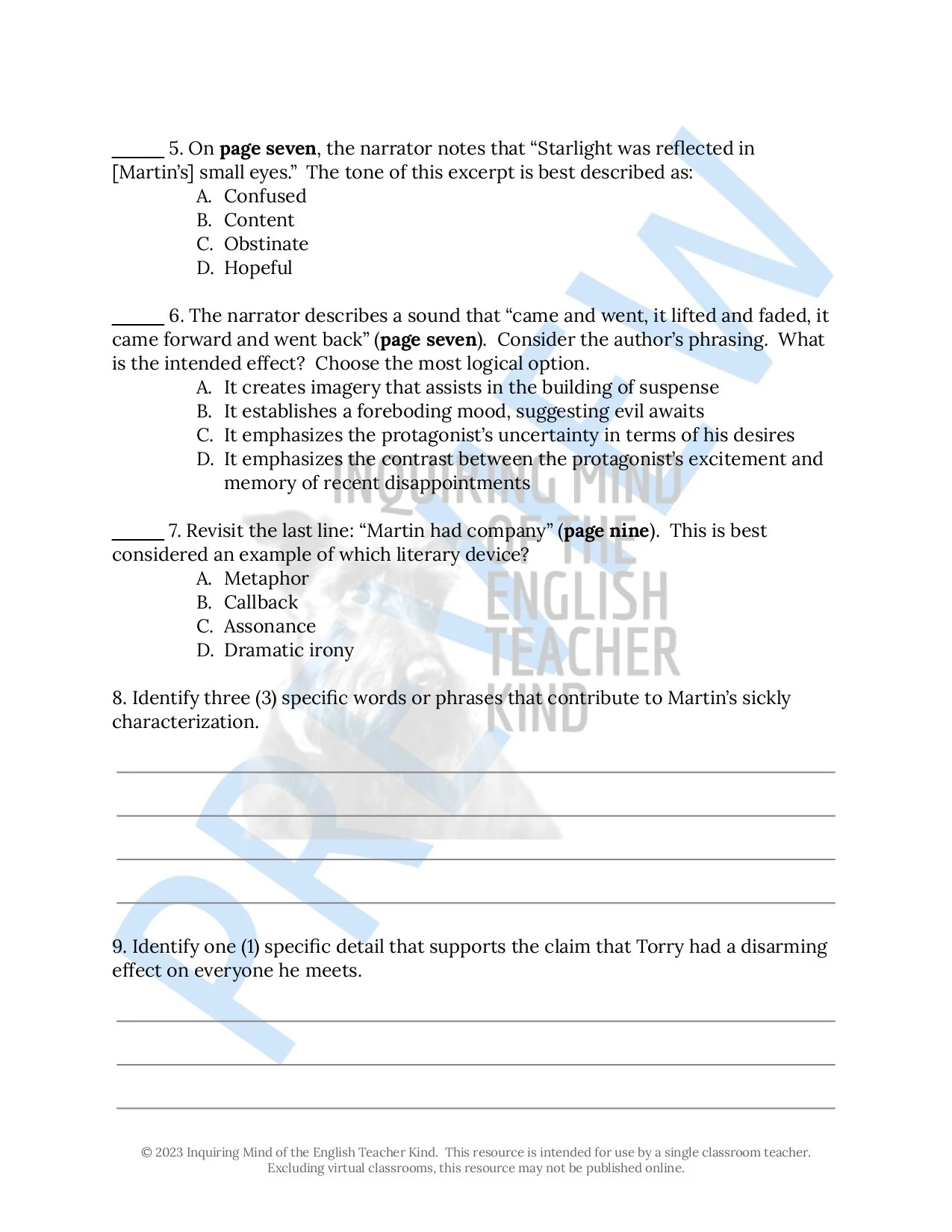 "Rapunzel" by the Brothers Grimm Quiz, Close Reading, and Vocabulary ...