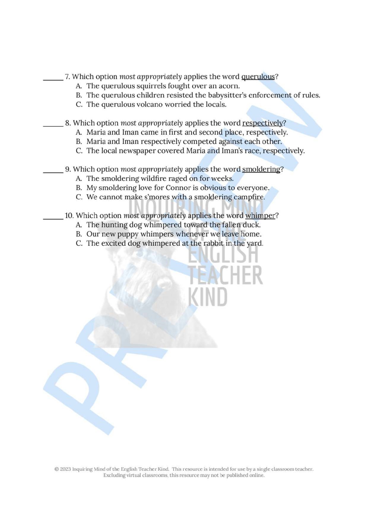 The Handmaid's Tale Vocabulary Development Games and Activities Bundle ...