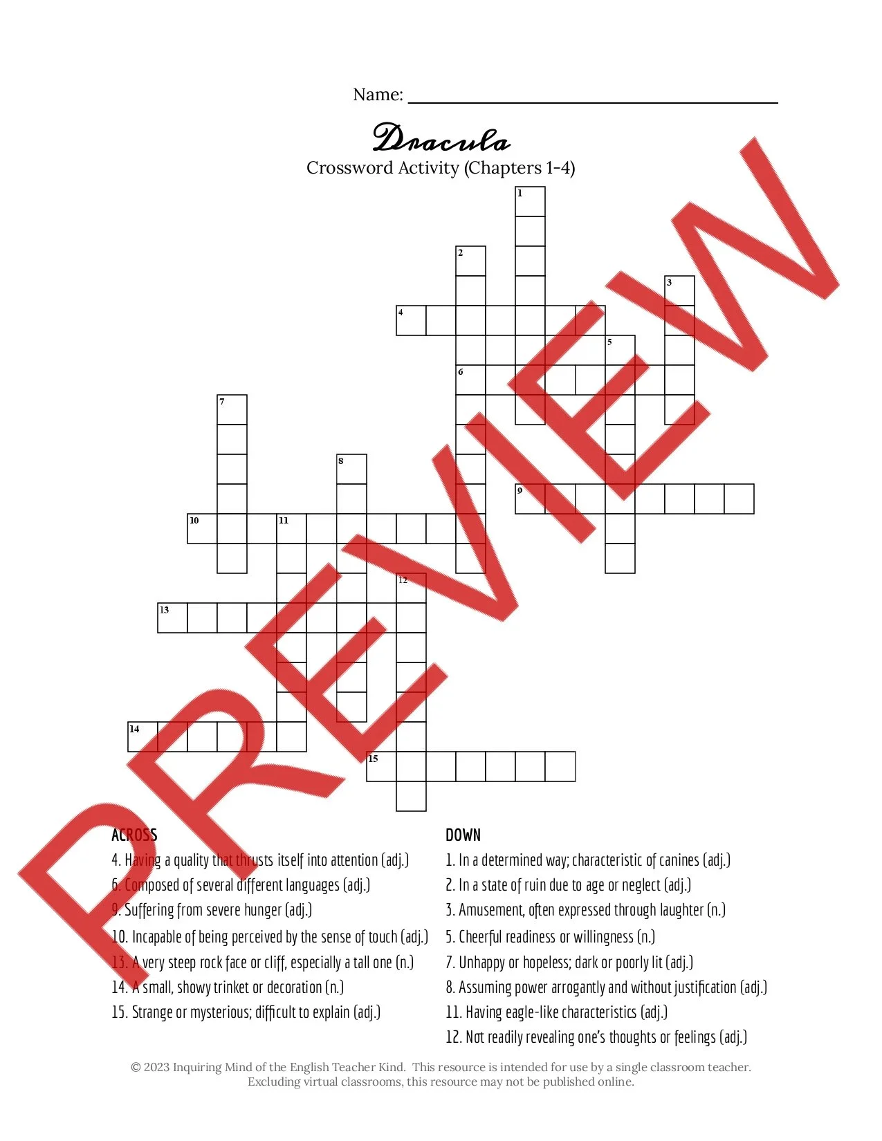 Dracula by Bram Stoker Quiz, Close Reading, and Vocabulary Development ...