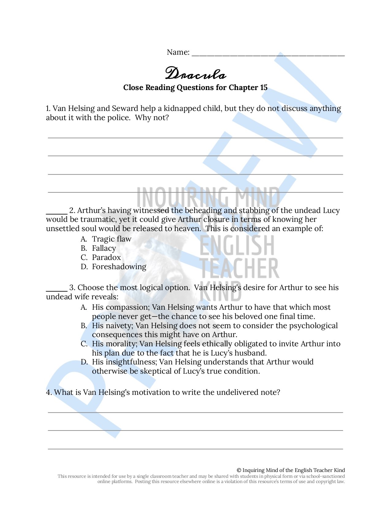 Frankenstein by Mary Shelley Close Reading Analysis Worksheets Bundle ...