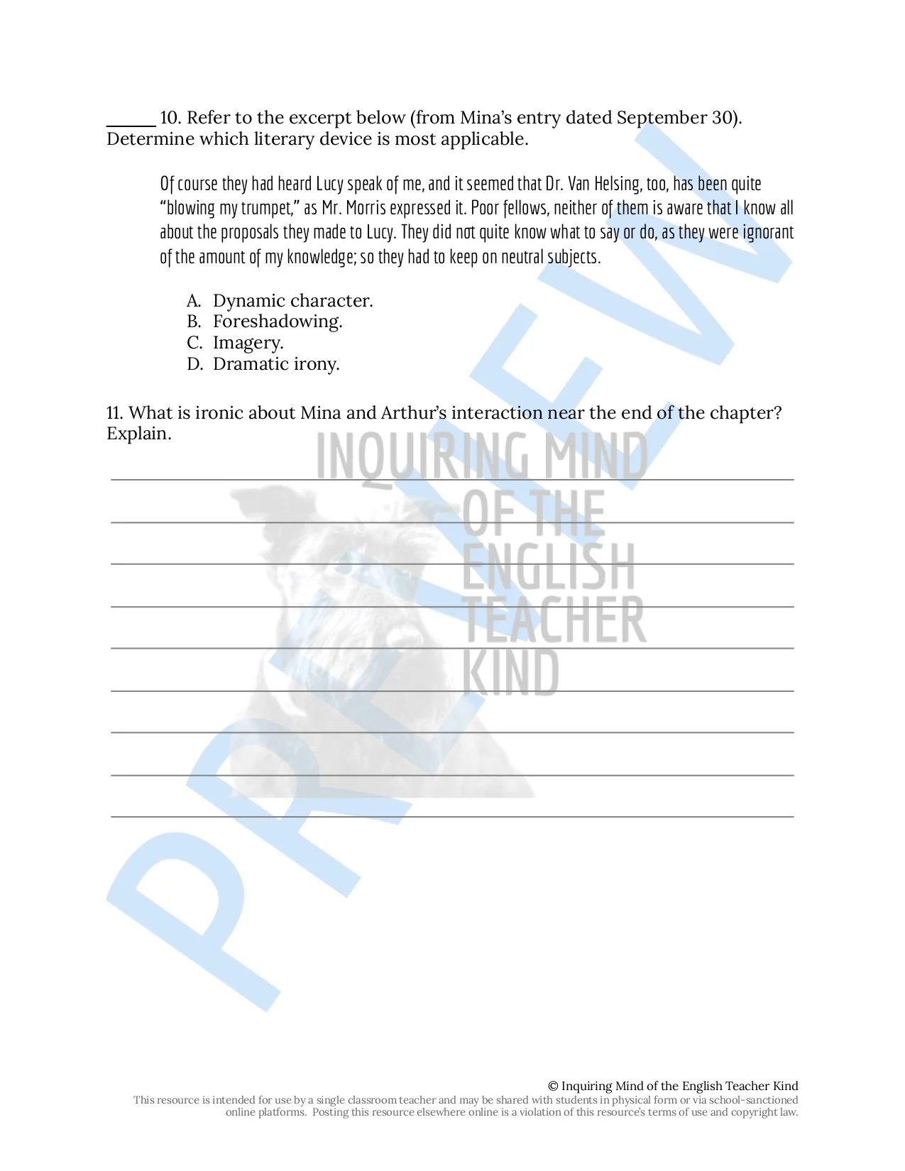 Dracula by Bram Stoker Quiz, Close Reading, and Vocabulary Development ...