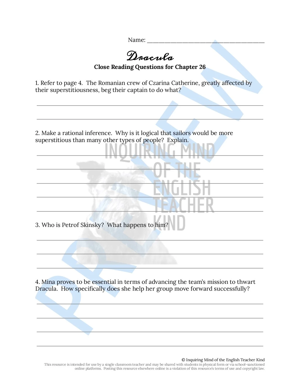 Dracula by Bram Stoker Quiz, Close Reading, and Vocabulary Development ...