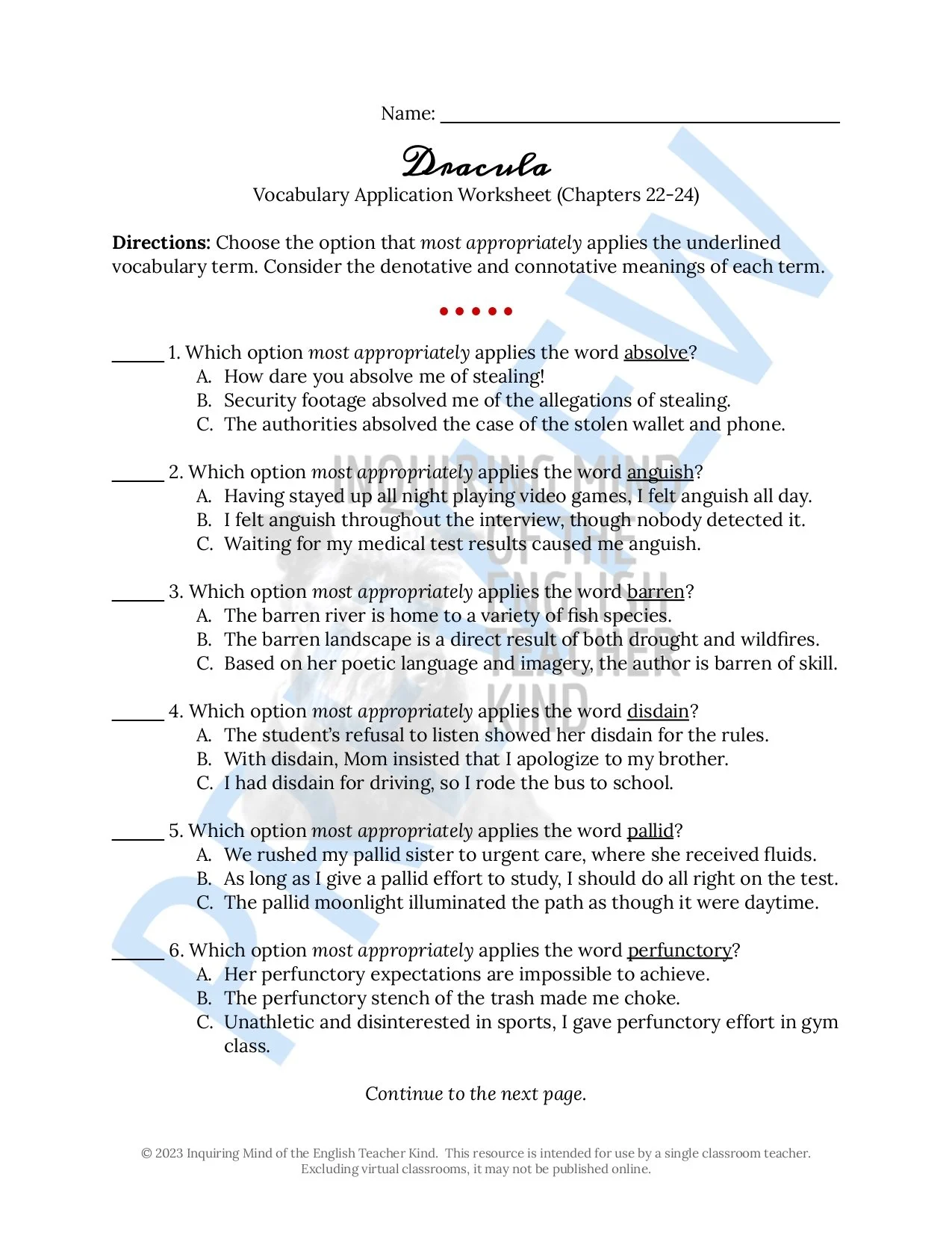 "Everyday Use" by Alice Walker Quiz, Close Reading, and Vocabulary ...