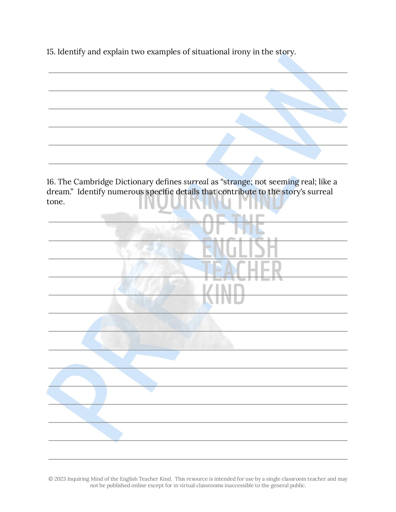 "Hop Frog" by Edgar Allan Poe Quiz, Close Reading, and Vocabulary ...