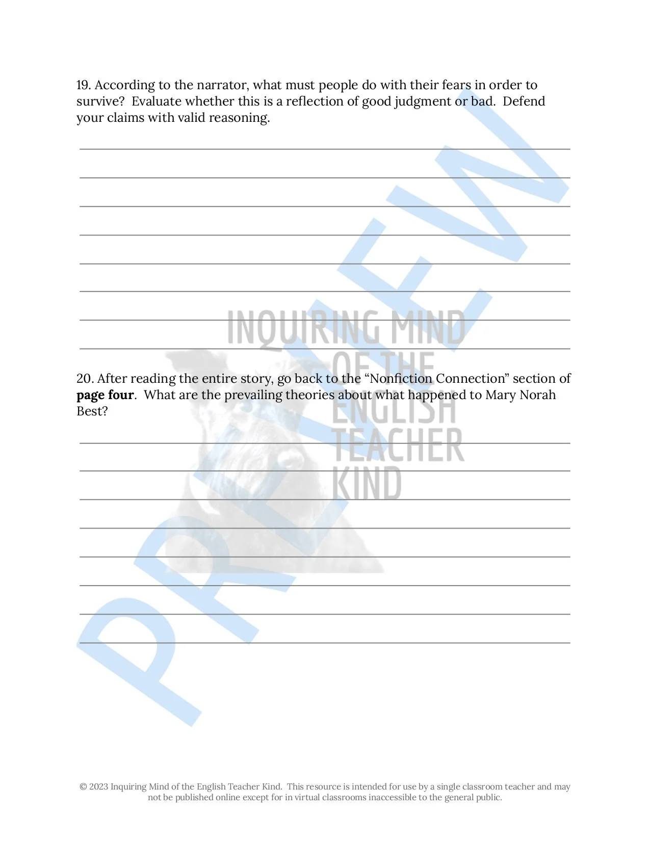 "The Premature Burial" by Edgar Allan Poe Quiz, Close Reading, and ...