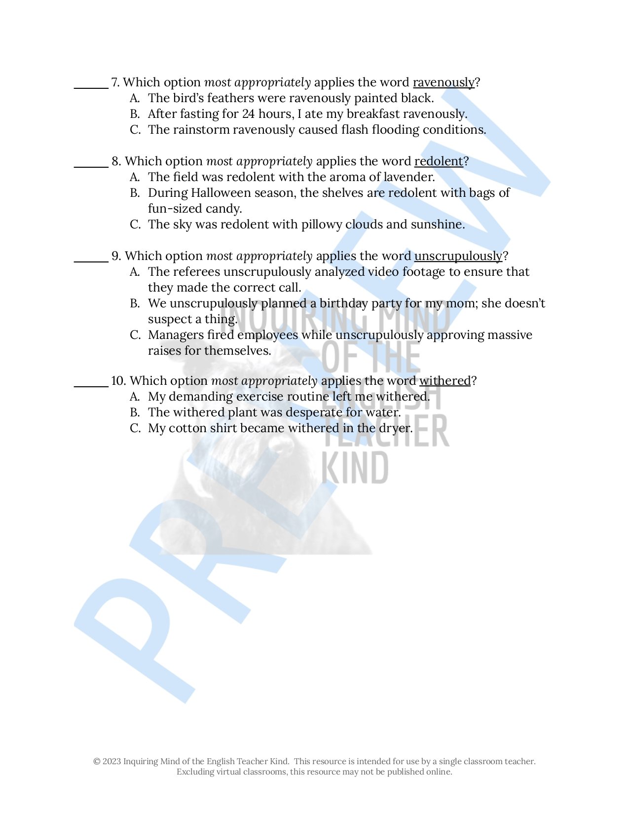 The Great Gatsby Vocabulary Development Games and Activities Bundle for ...