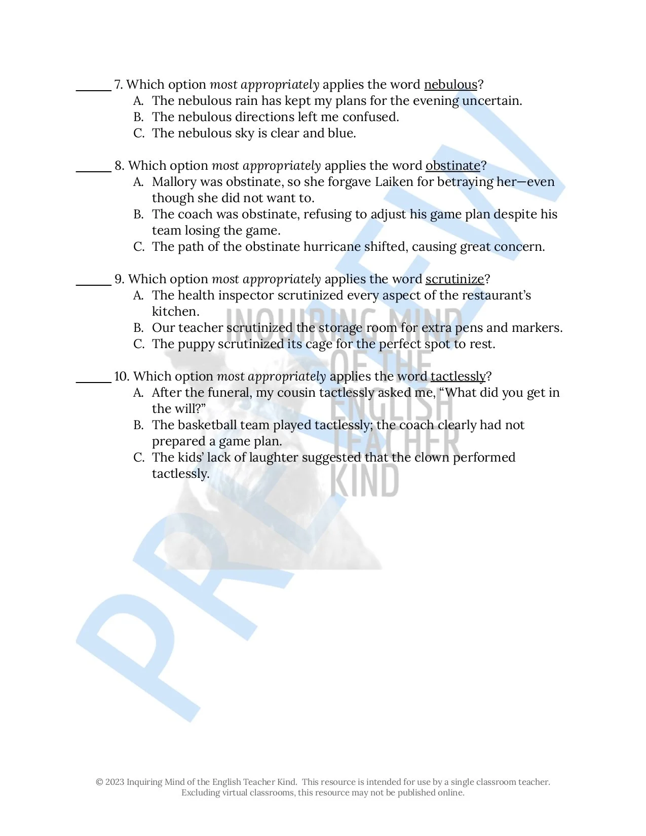 The Great Gatsby Vocabulary Development Games and Activities Bundle for ...