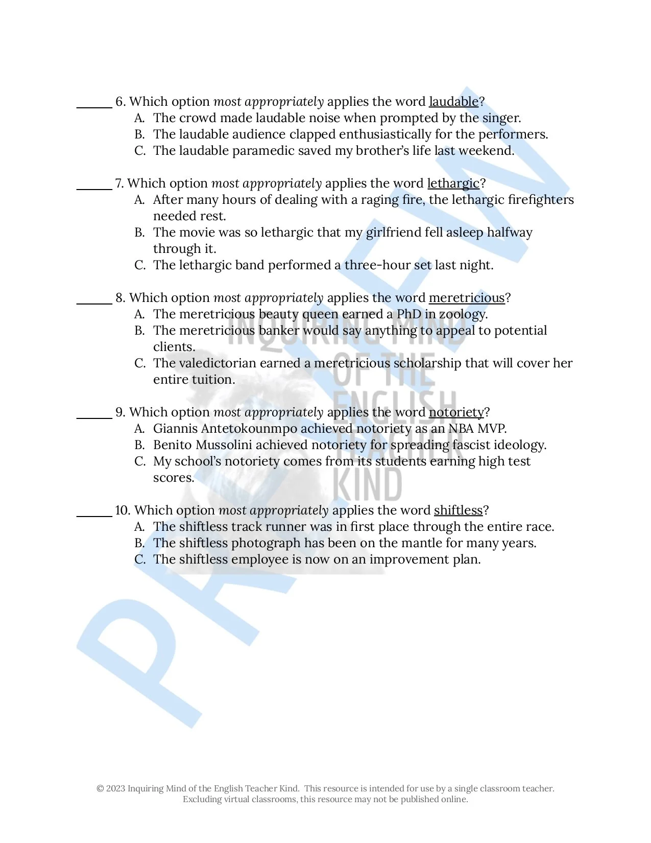 The Great Gatsby Vocabulary Development Games and Activities Bundle for ...