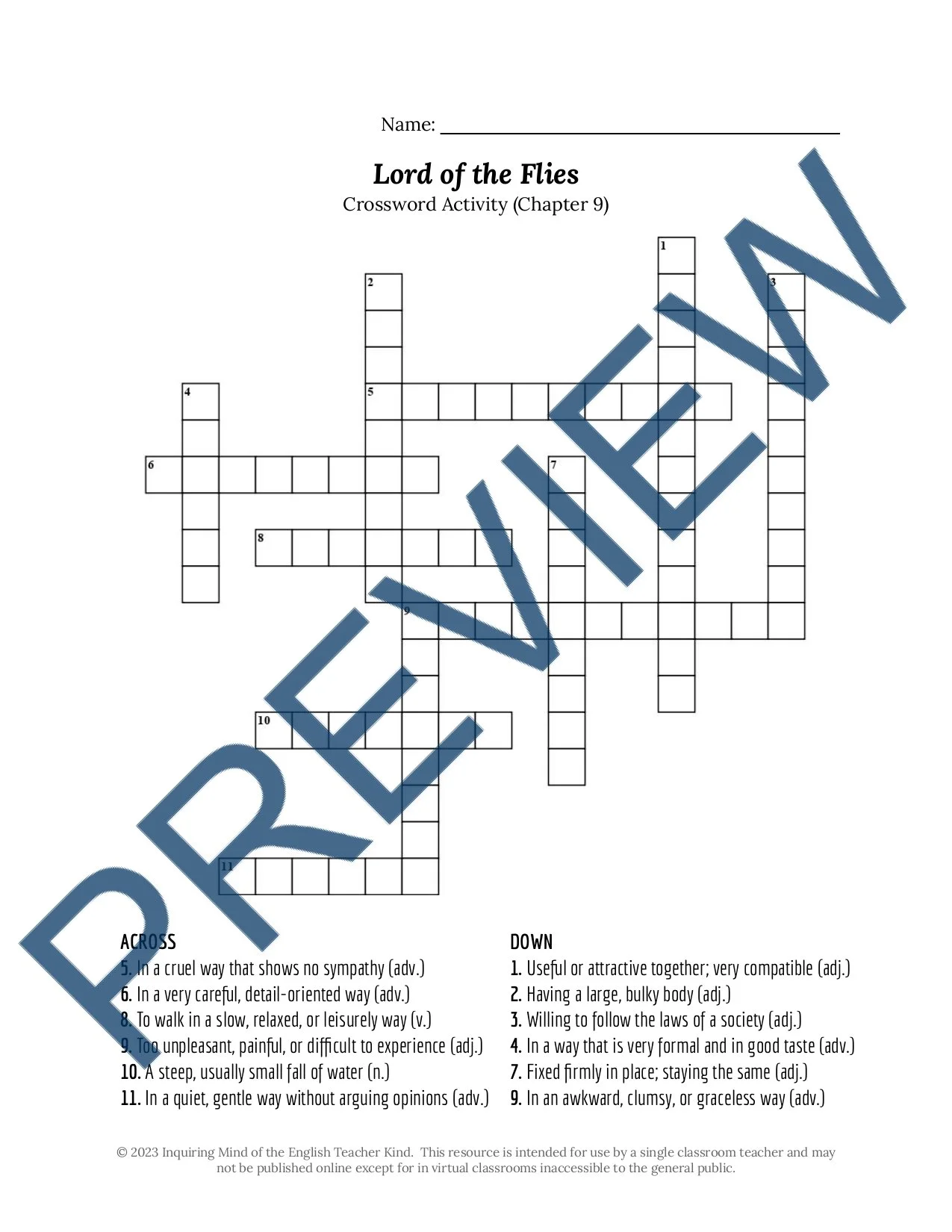 Lord of the Flies Quiz, Close Reading, Vocabulary Game, Test, and ...