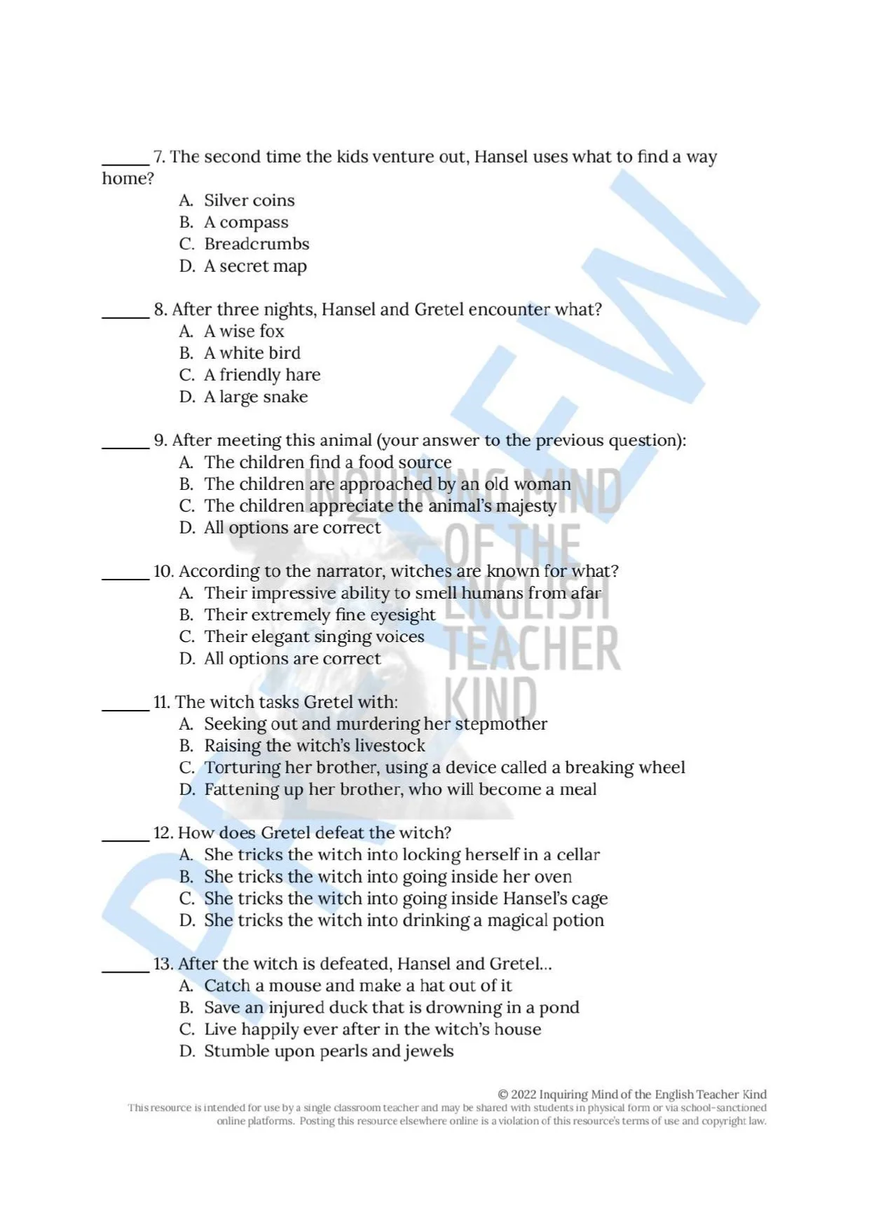 "Dr. Heidegger's Experiment" by Nathaniel Hawthorne Quiz and Close ...