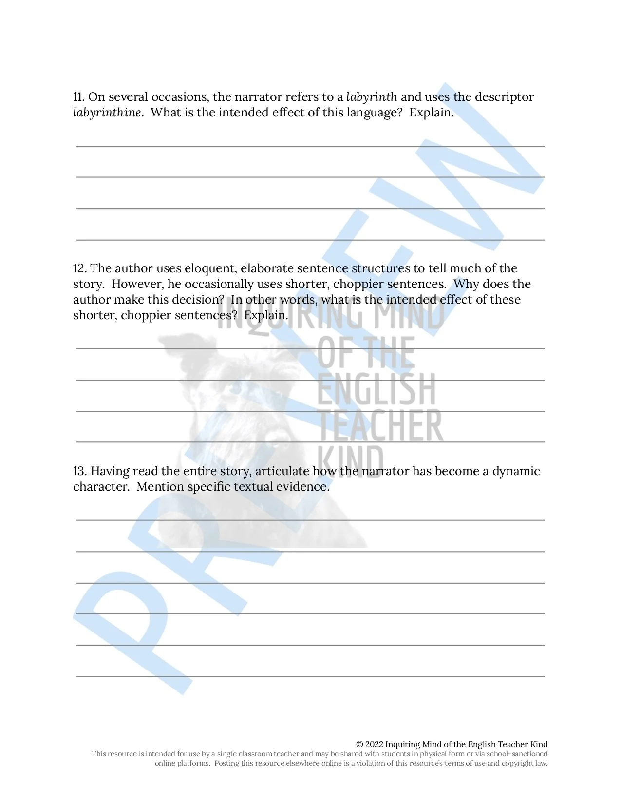 "The Tomb" by H.P. Lovecraft Quiz and Close Reading Worksheet Bundle ...