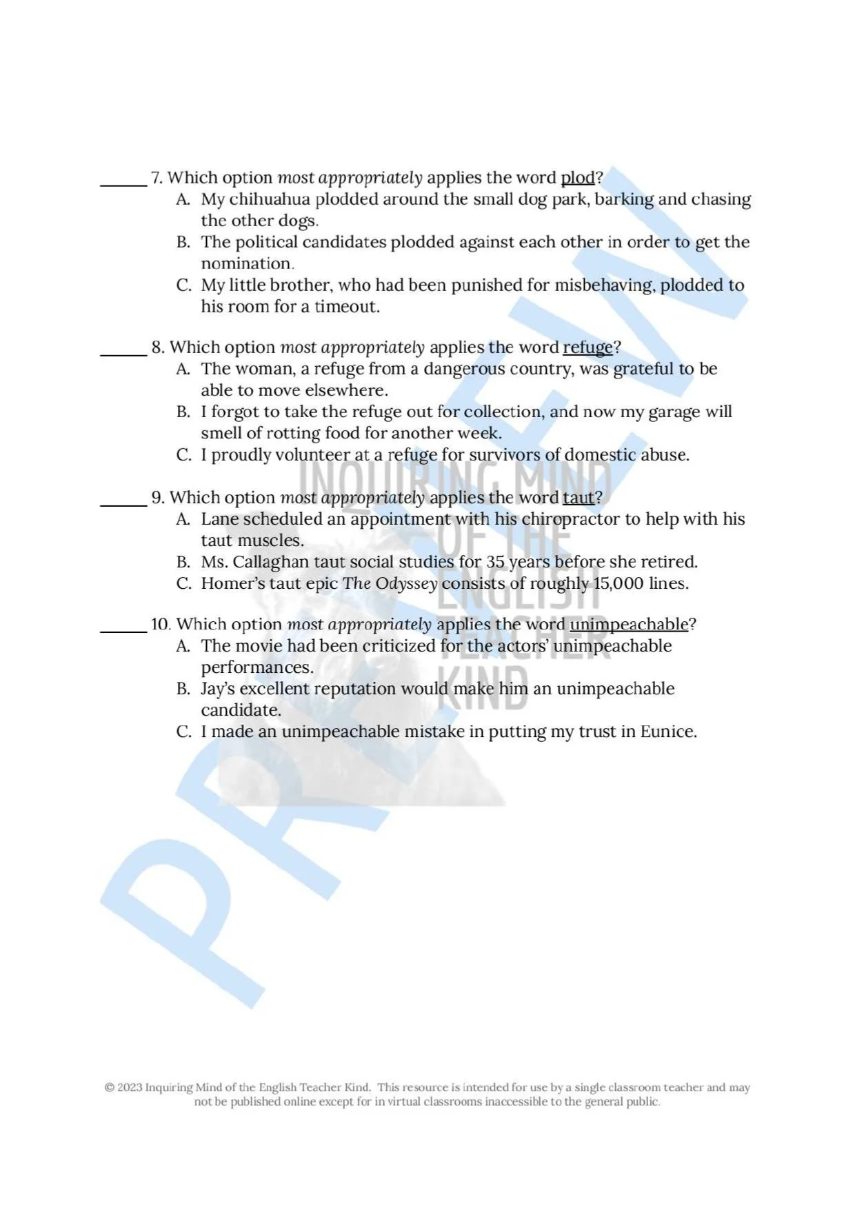 The Hobbit Quiz, Close Reading, and Vocabulary Games Bundle (Chapters 6 ...