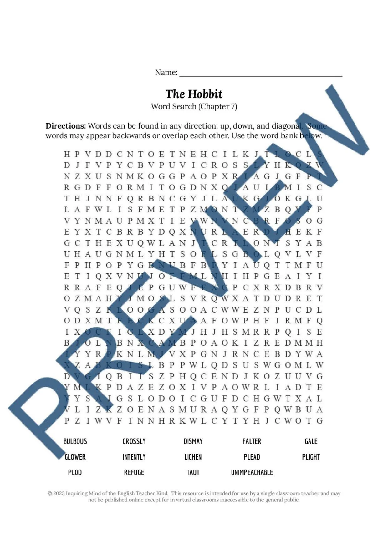 The Hobbit Quiz, Close Reading, and Vocabulary Games Bundle (Chapters 6 ...