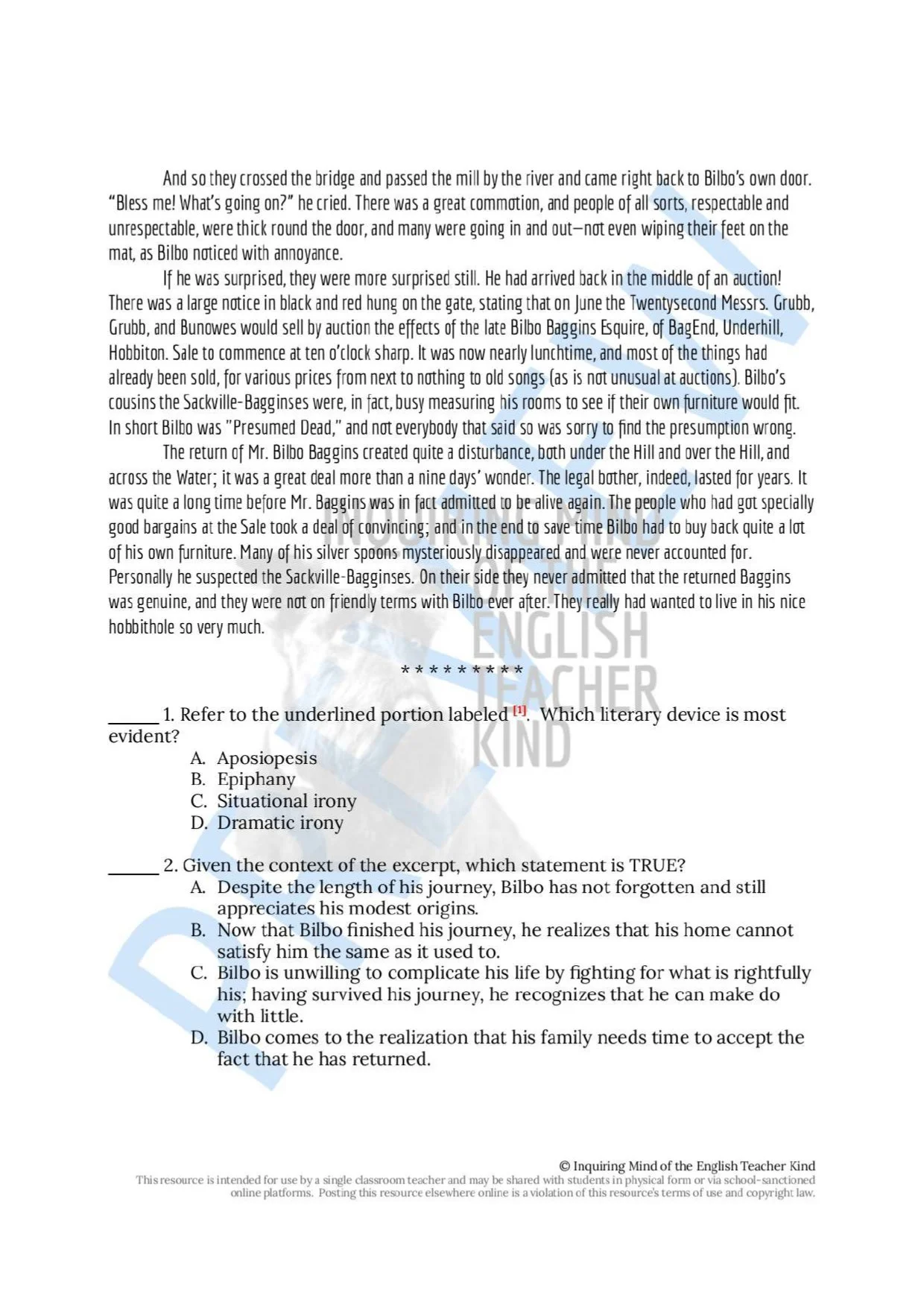 The House on Mango Street Close Reading Worksheet on Mango Says Goodbye ...